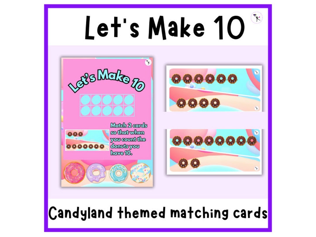 Making Ten Printable Flashcards for Kids: Montessori Math Candyland ...
