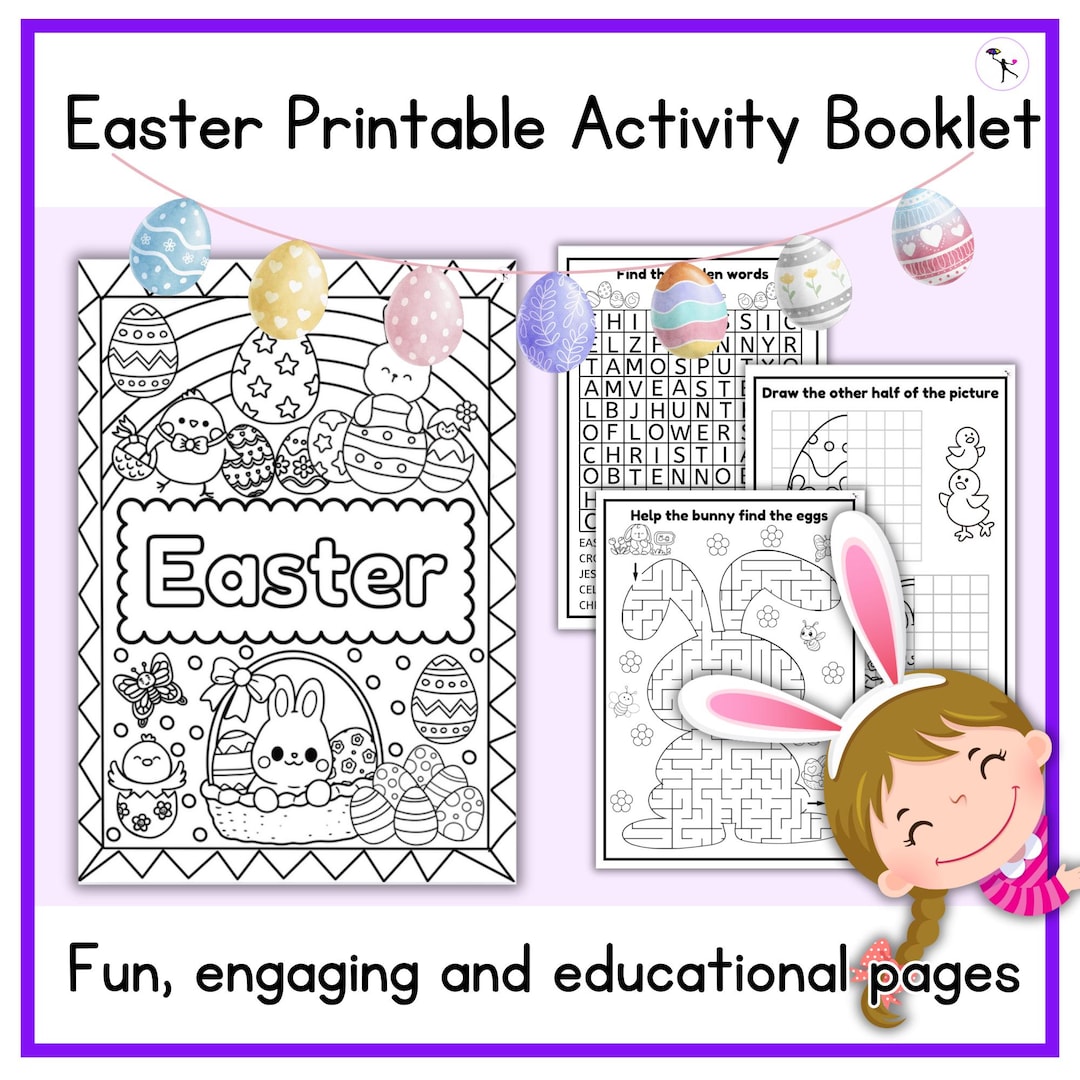 Easter Activity Booklet: Printable Puzzles, Mazes, Coloring Pages ...