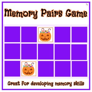 Halloween Printable Snap Memory Game for Kids Educational Activity - Etsy