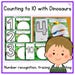 Dinosaur Number Tracing Placemat: Counting 1-10 for Kindergarten & EYFS ...