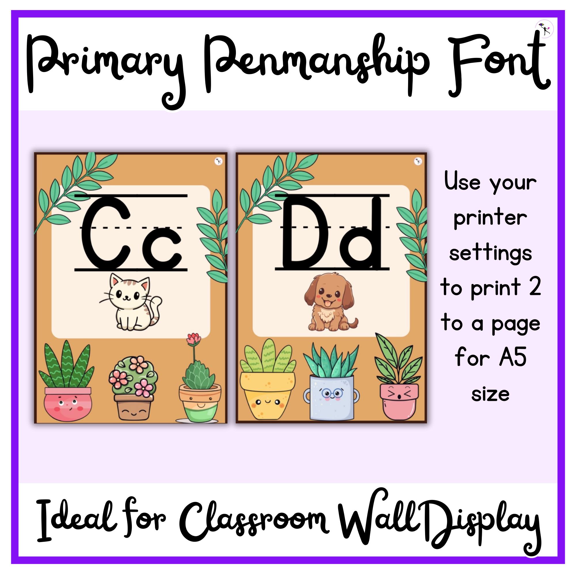 ABC Flashcards Printable Decor Alphabet Posters for Classroom Display ...