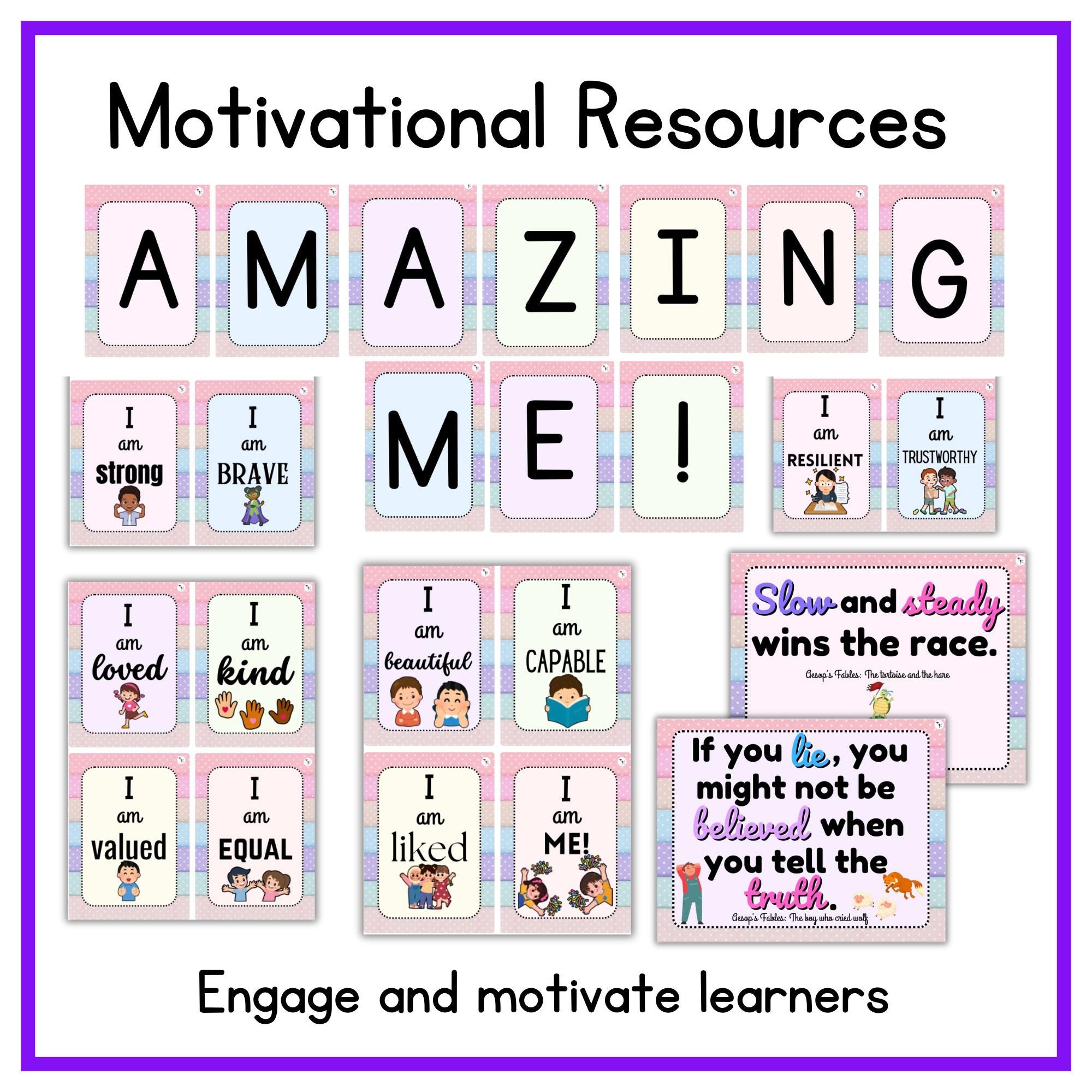 Rainbow Pastel Classroom Decor Bundle: Printable Canva Templates for ...