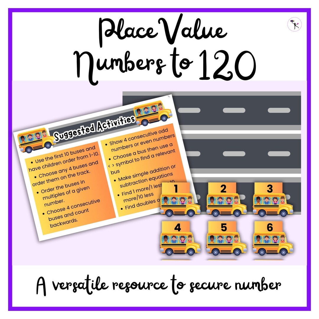 120 Number Activities for Kids - Educational Place Value Math Printable ...