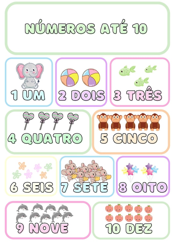 Portuguese Numbers 10