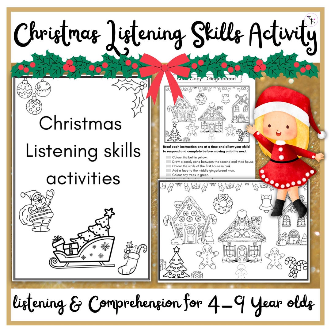 Fun Christmas Activities for Kinder to 2nd Grade to Boost Listening and ...