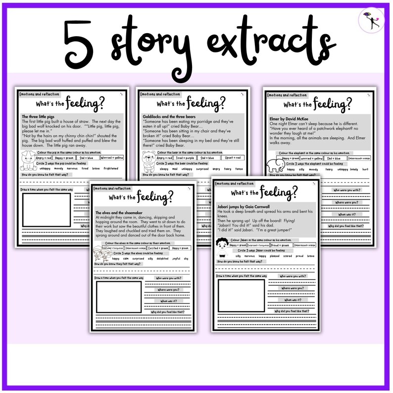 Self Reflection and Anger Management Worksheets for Kids: Identifying ...