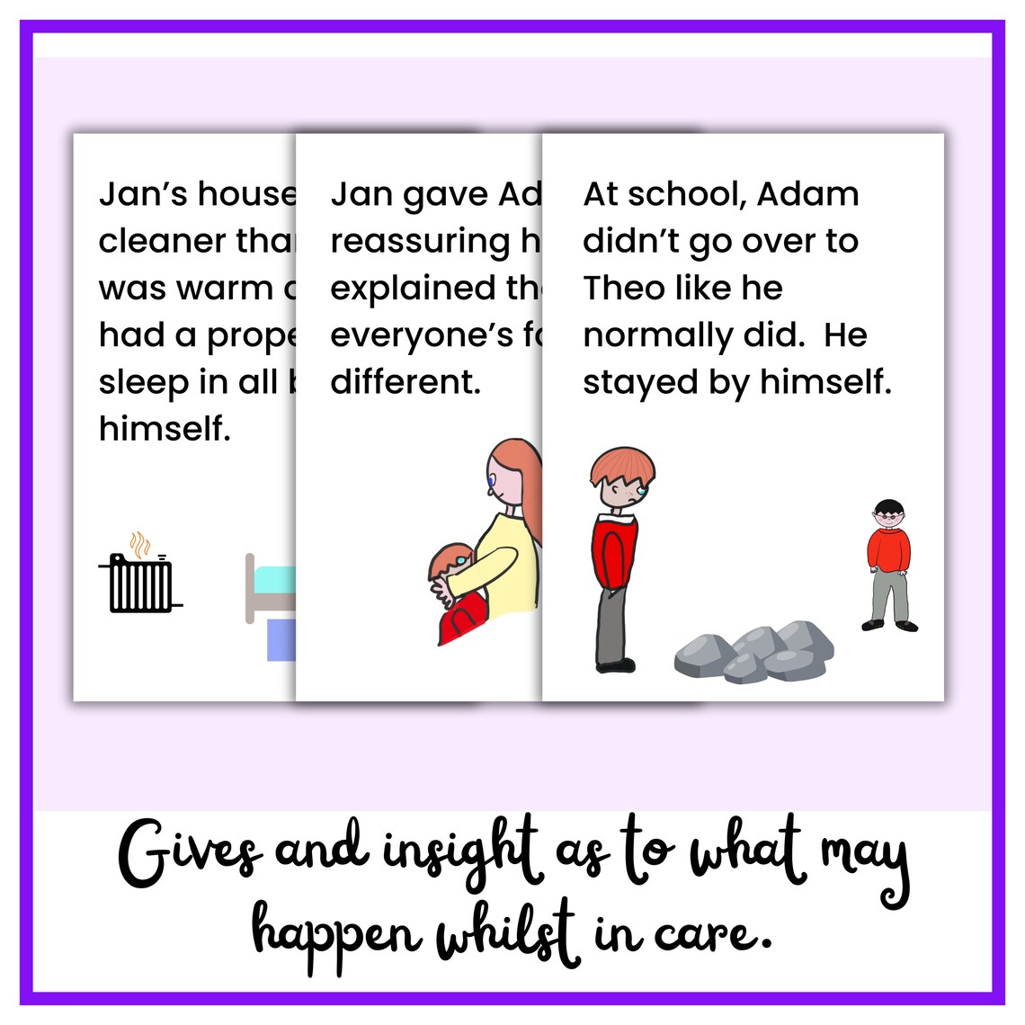 Foster Care Story for Kids: Foster Family; Social Narrative; Social ...