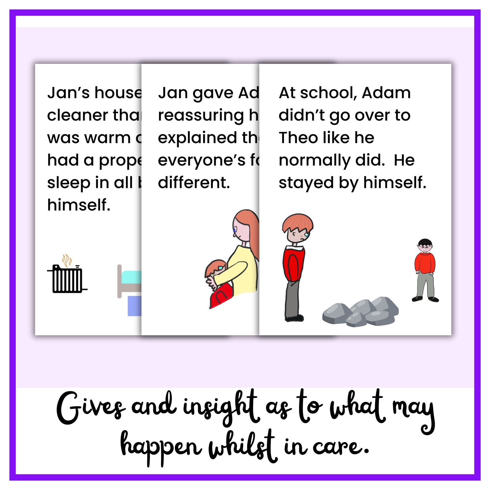 Foster Care Story for Kids: Foster Family; Social Narrative; Social ...