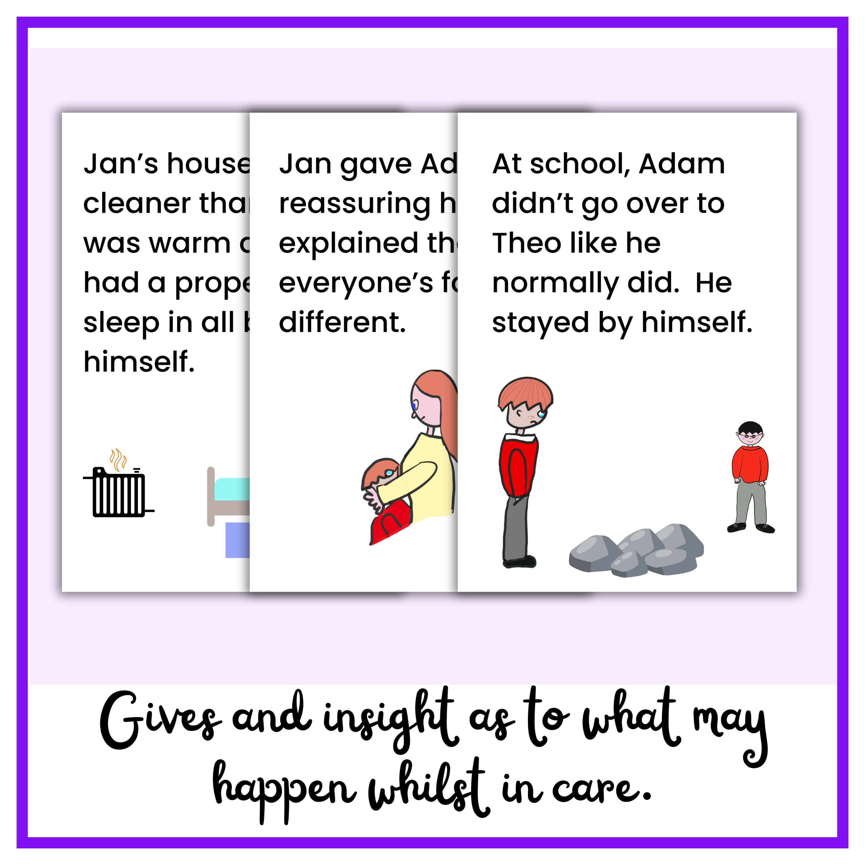 Foster Care Story for Kids: Foster Family; Social Narrative; Social ...