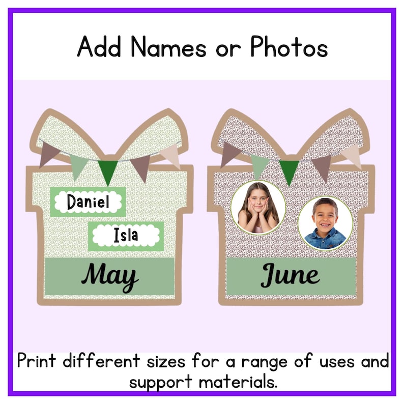 Elementary Classroom Birthday Bulletin Board Display: Printable Decor ...