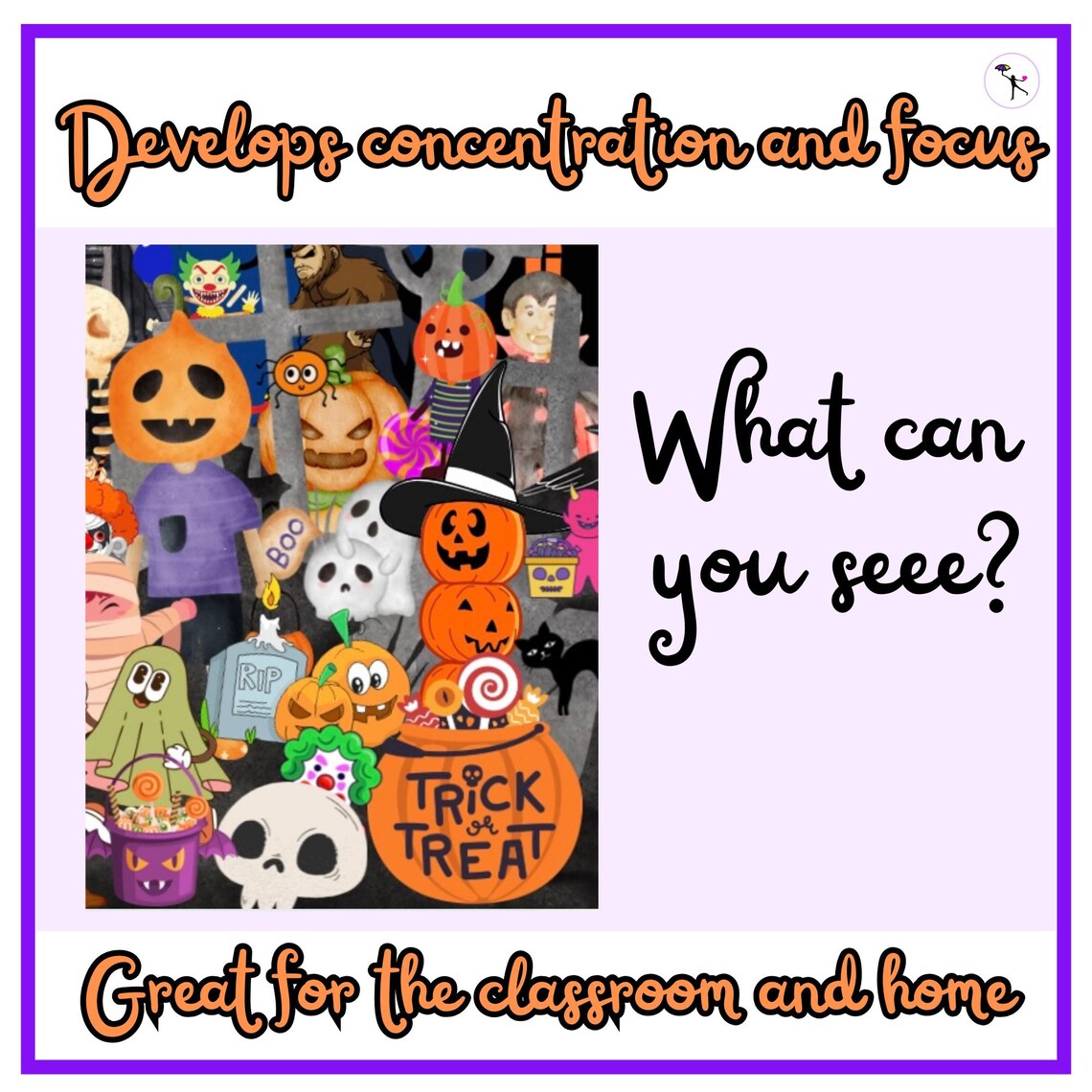 I Spy Halloween Printable Game for Kids - Hidden Pictures, Search and ...