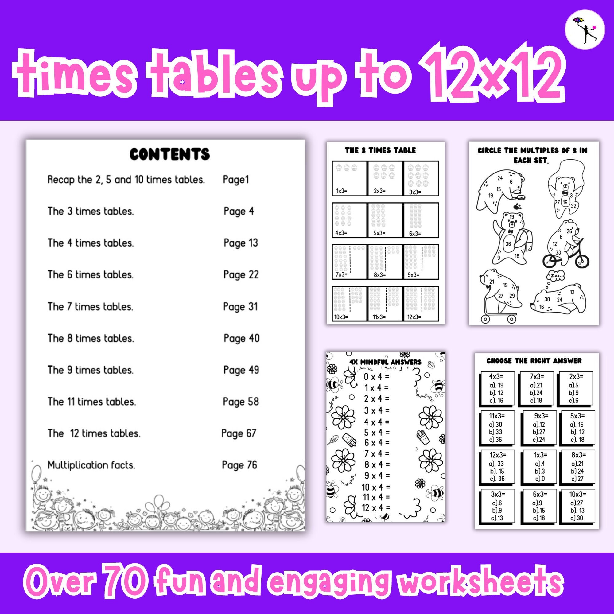 Times Tables Worksheet: Multiplication Worksheets Multiplication Table ...