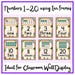 Number Posters 1-20 & 10-100 Printable Flashcards for Kids Plant ...