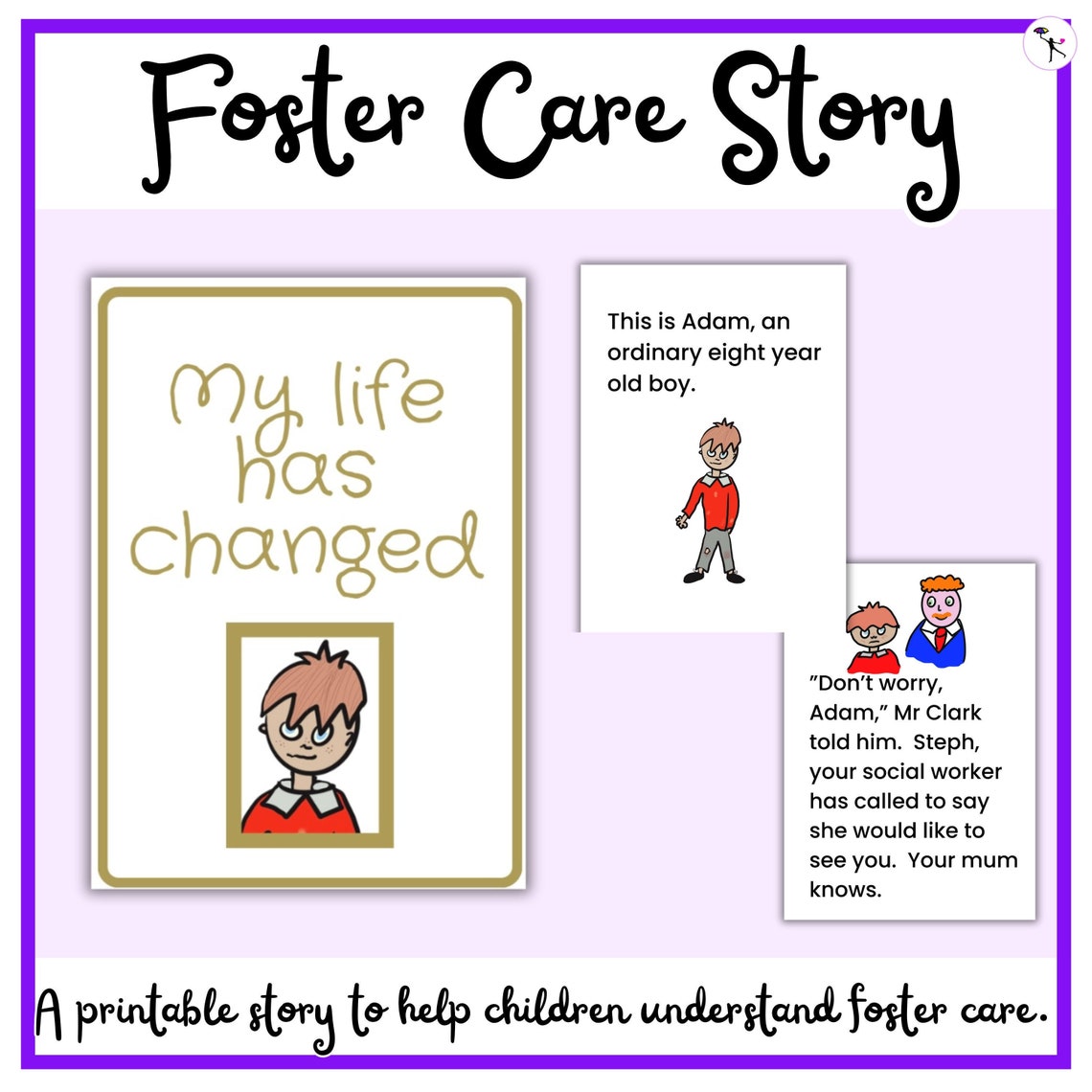 Foster Care Story for Kids: Foster Family; Social Narrative; Social ...