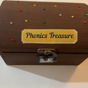Phonics Wooden Treasure Chest - Etsy
