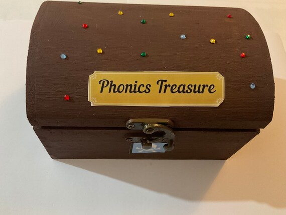 Phonics Wooden Treasure Chest | Etsy