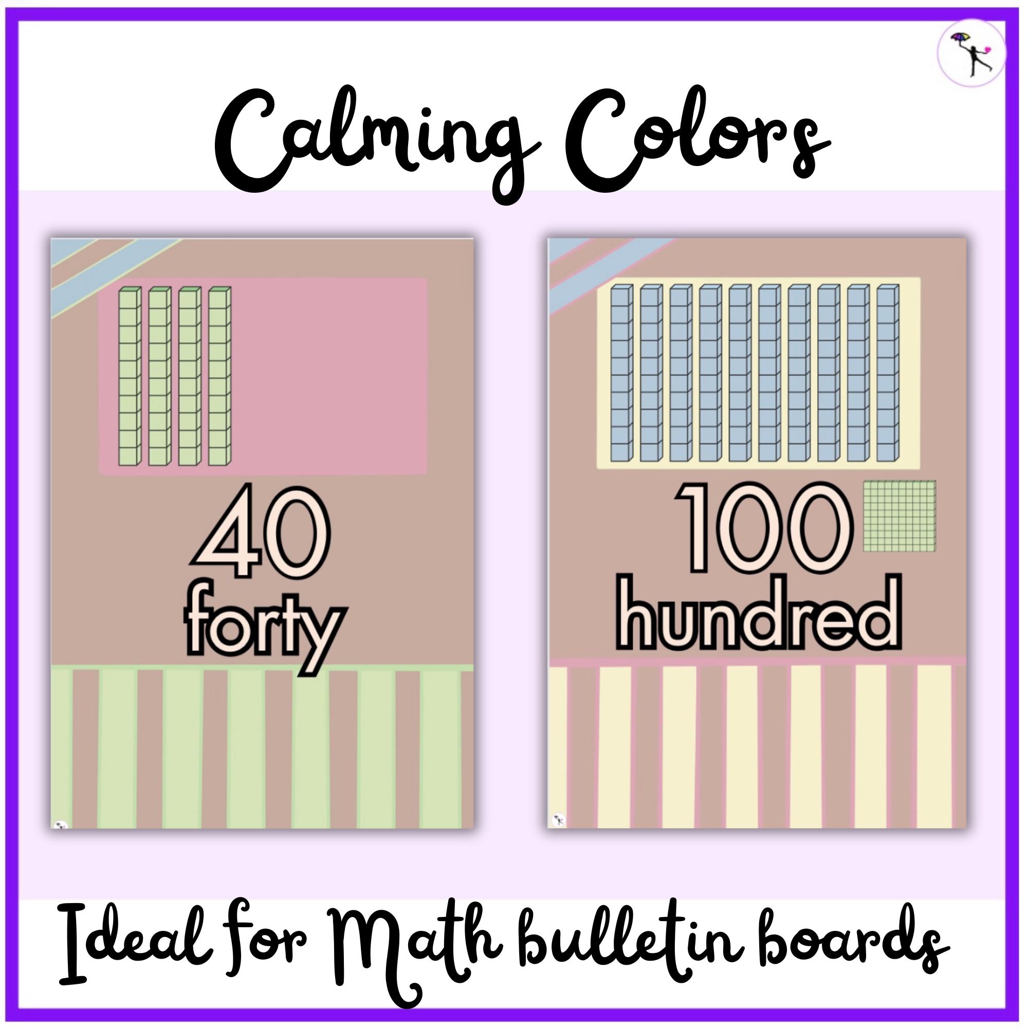Number Cards Counting in 10s: Printable Flashcards; Classroom Theme ...