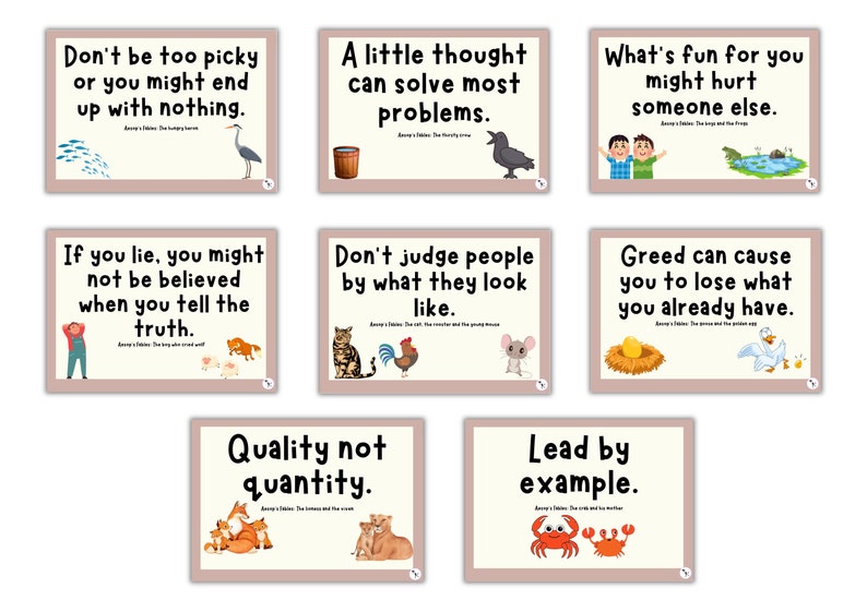 Aesops Fables English Classroom Decor Classroom Labels Classroom Theme ...