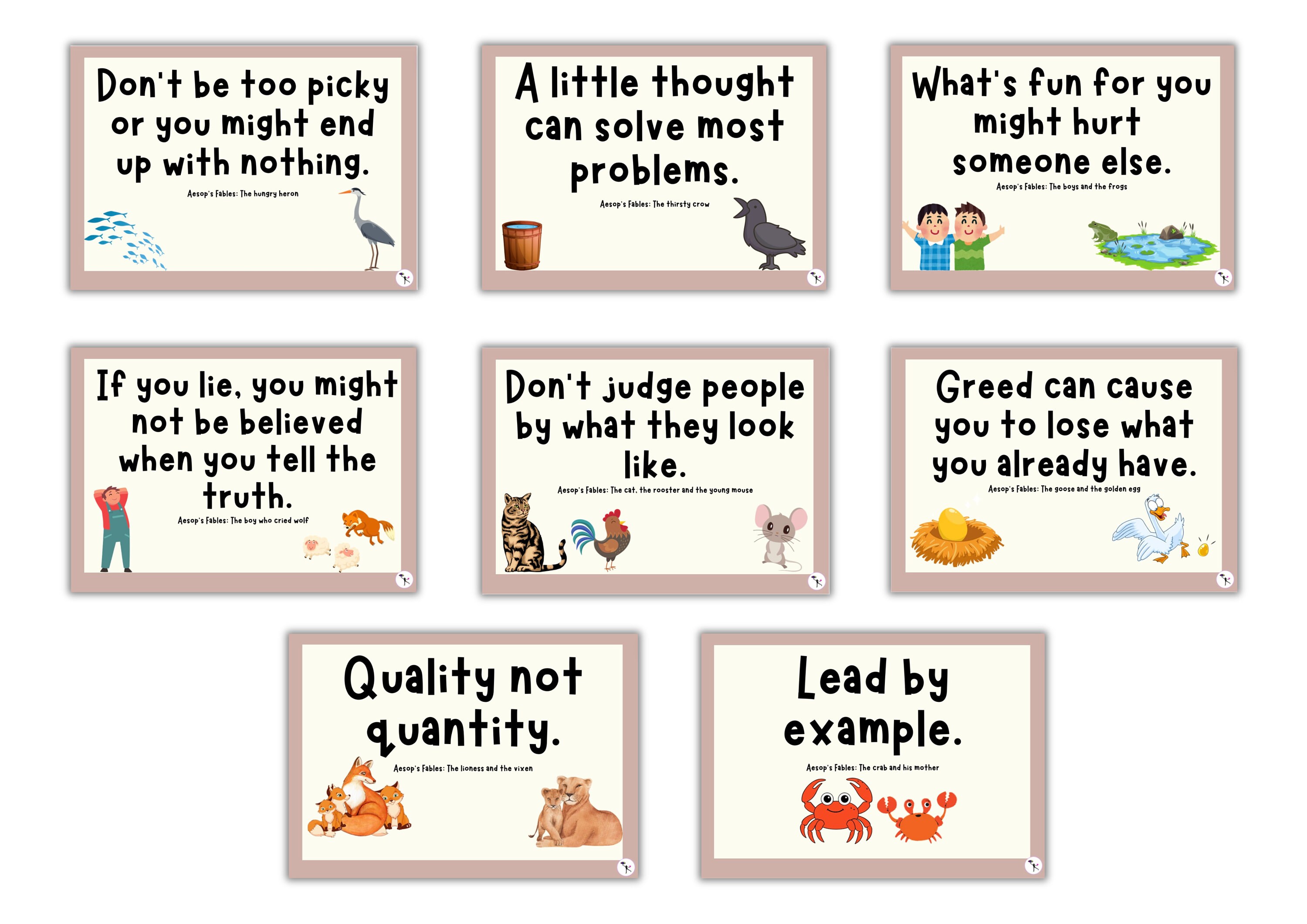 Aesops Fables English Classroom Decor Classroom Labels Classroom Theme ...