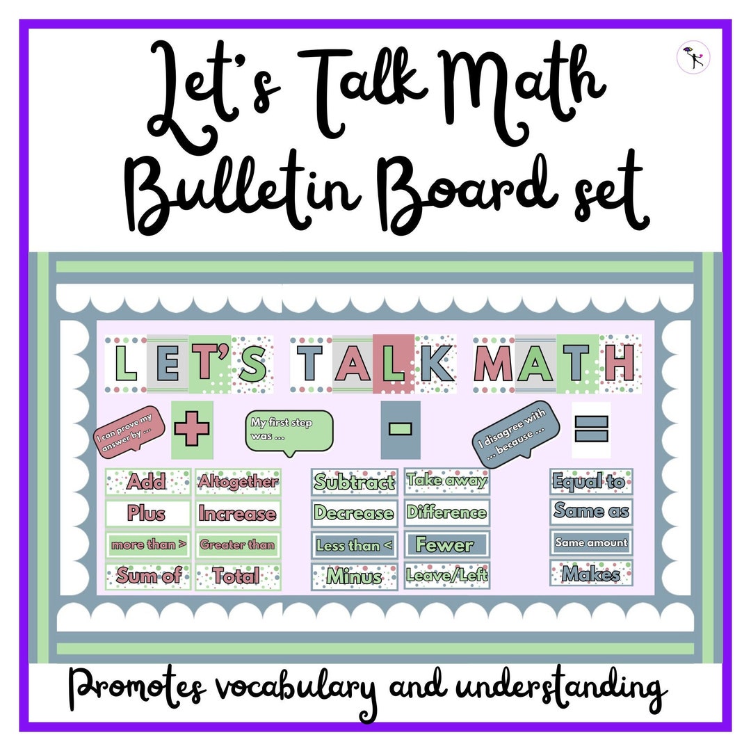 Math Display Board for Classroom Decor, Elementary Resources, Primary ...