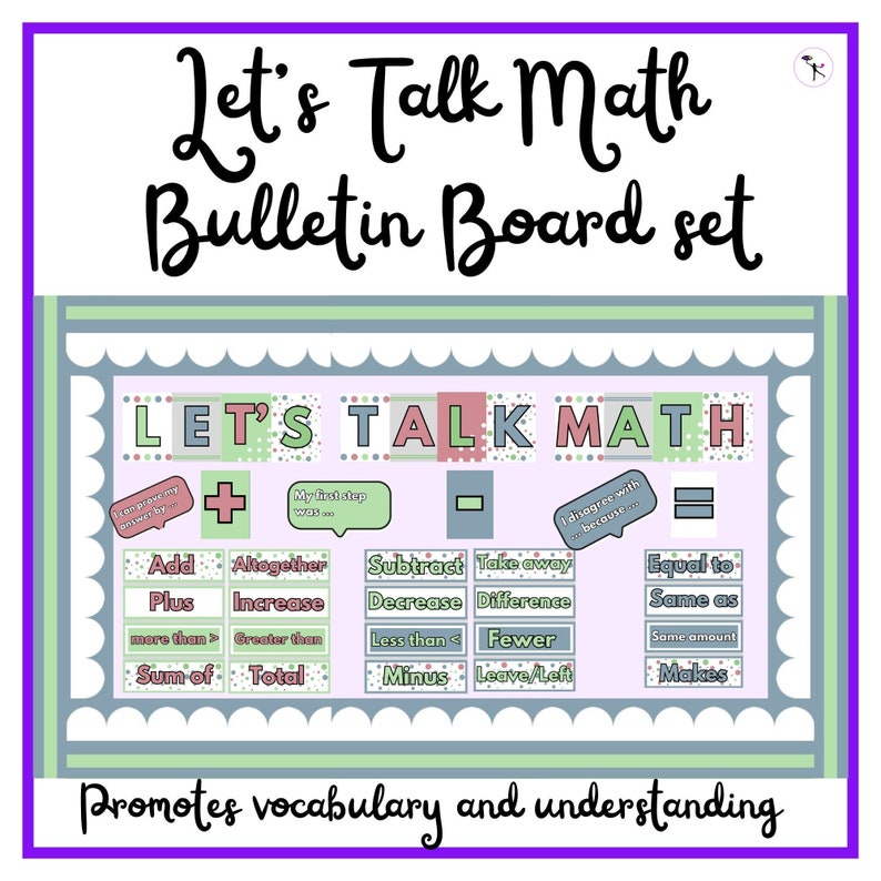 Math Display Board for Classroom Decor, Elementary Resources, Primary ...