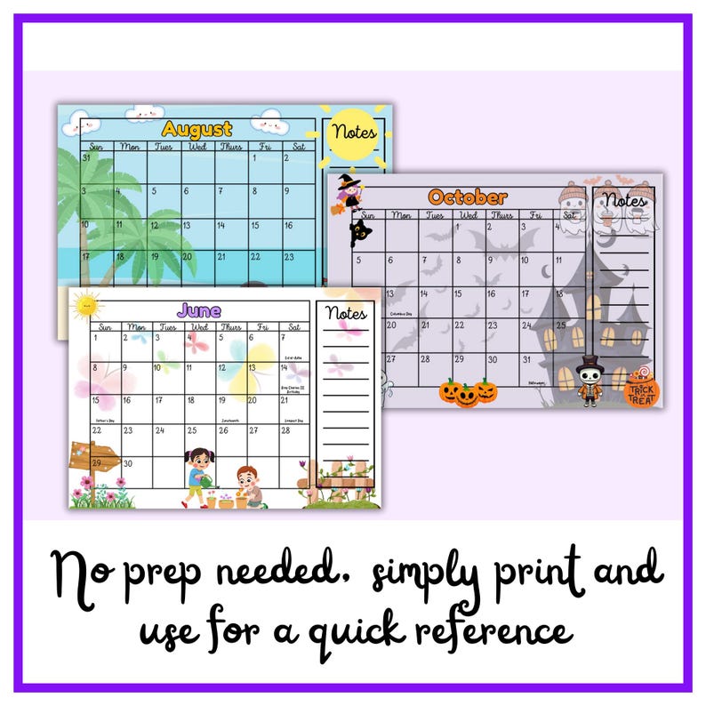 Printable Desktop Monthly Calendar 2025 - Etsy