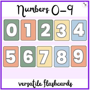 Large Printable Digit Cards for Learning and Math Activities ...