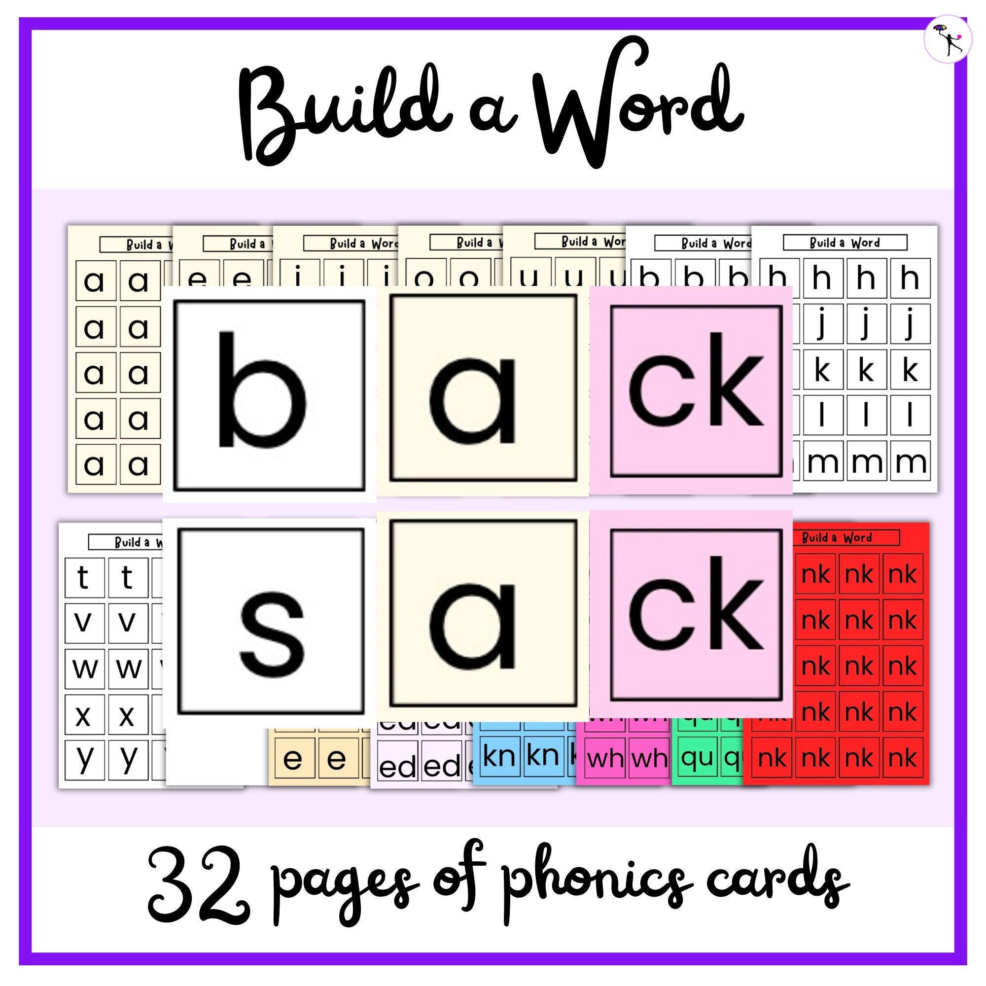 Phonics Flashcards: CVC Words Phonics Digraphs EYFS Pre K Curriculum ...