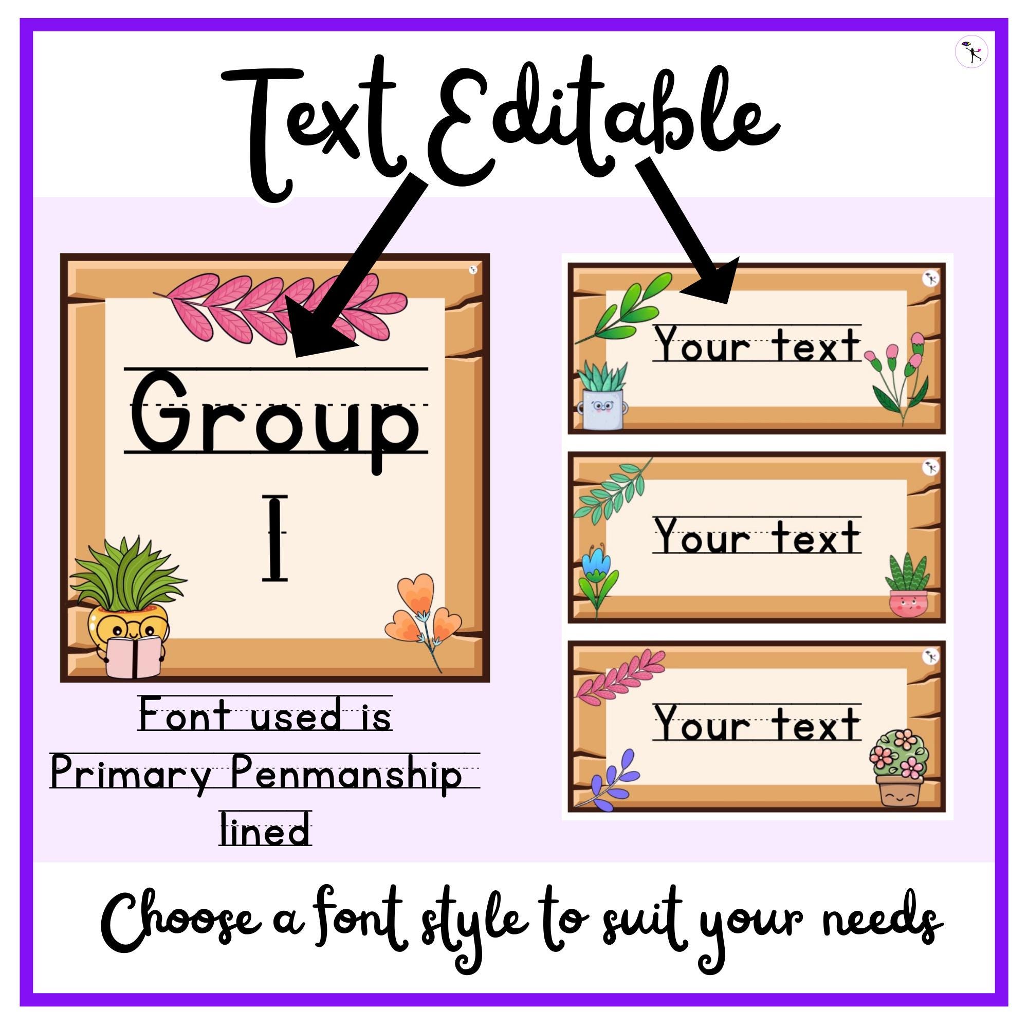 Plant Classroom Decor Editable Labels Classroom Labels Printable Labels ...