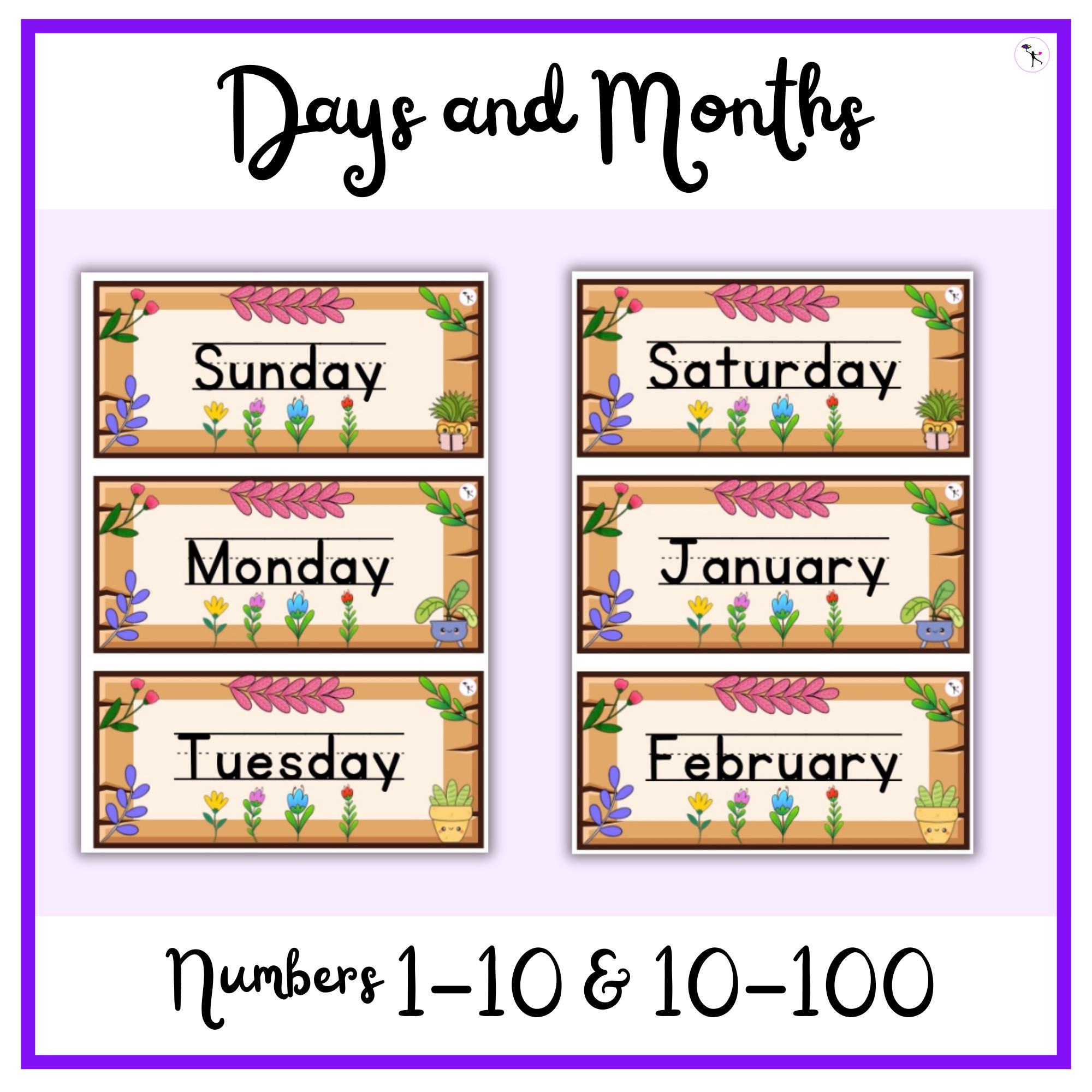 Customizable Plant Classroom Decor Bundle With ABC Flashcards and ...