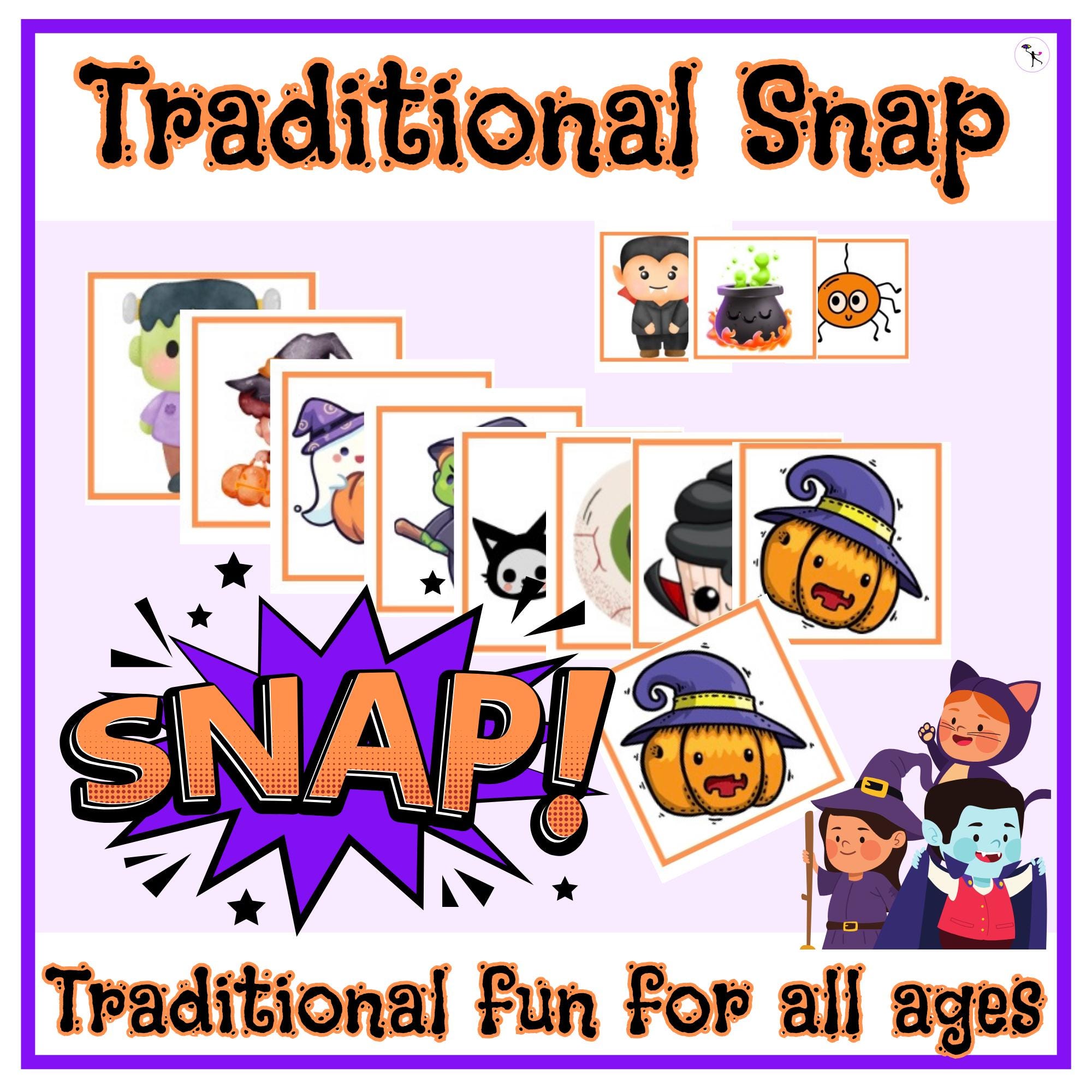 Halloween Printable Snap Memory Game for Kids Educational Activity - Etsy