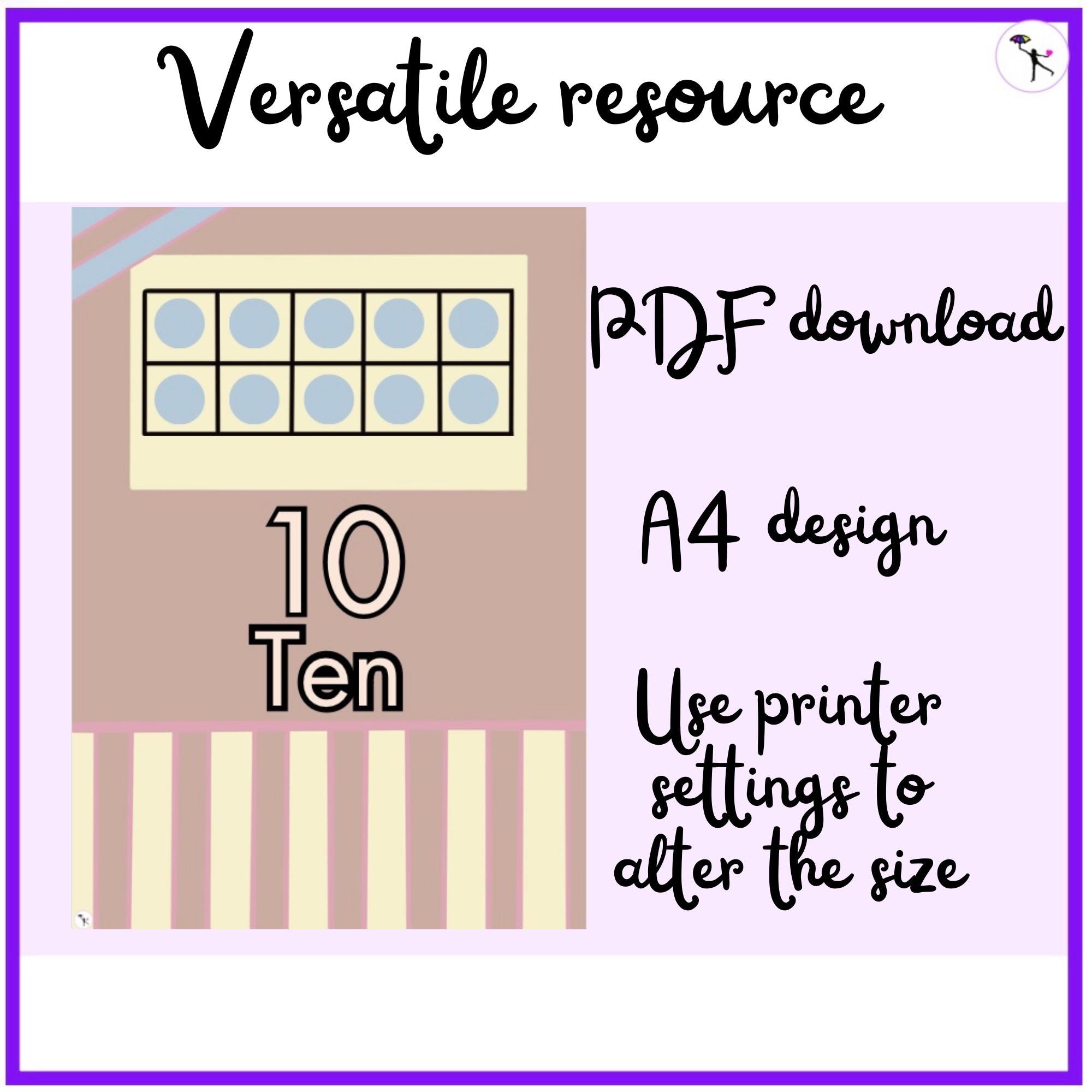 Numbers 1-10 Flashcards: Modern Classroom Decor; Printable Flashcards ...