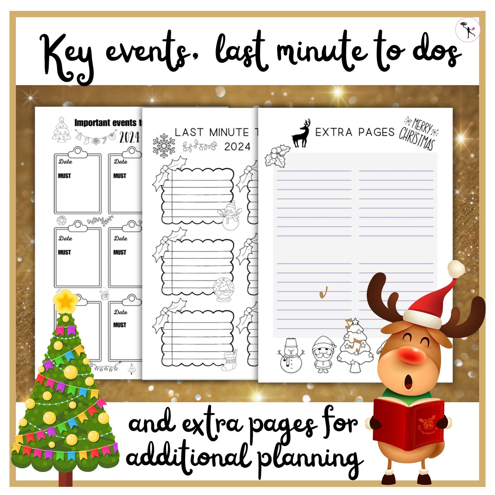 Printable Holiday Planner and Christmas Card Address Book and Tracker ...