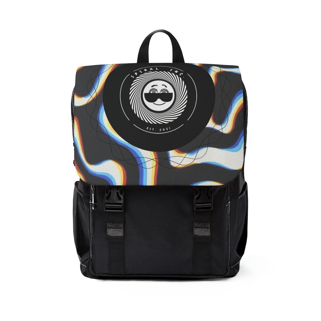 Swirl Spiral Casual Shoulder Backpack - Etsy
