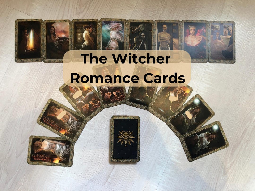 Romance Cards From Witcher 1 for the Huge Fans of the Game - Etsy