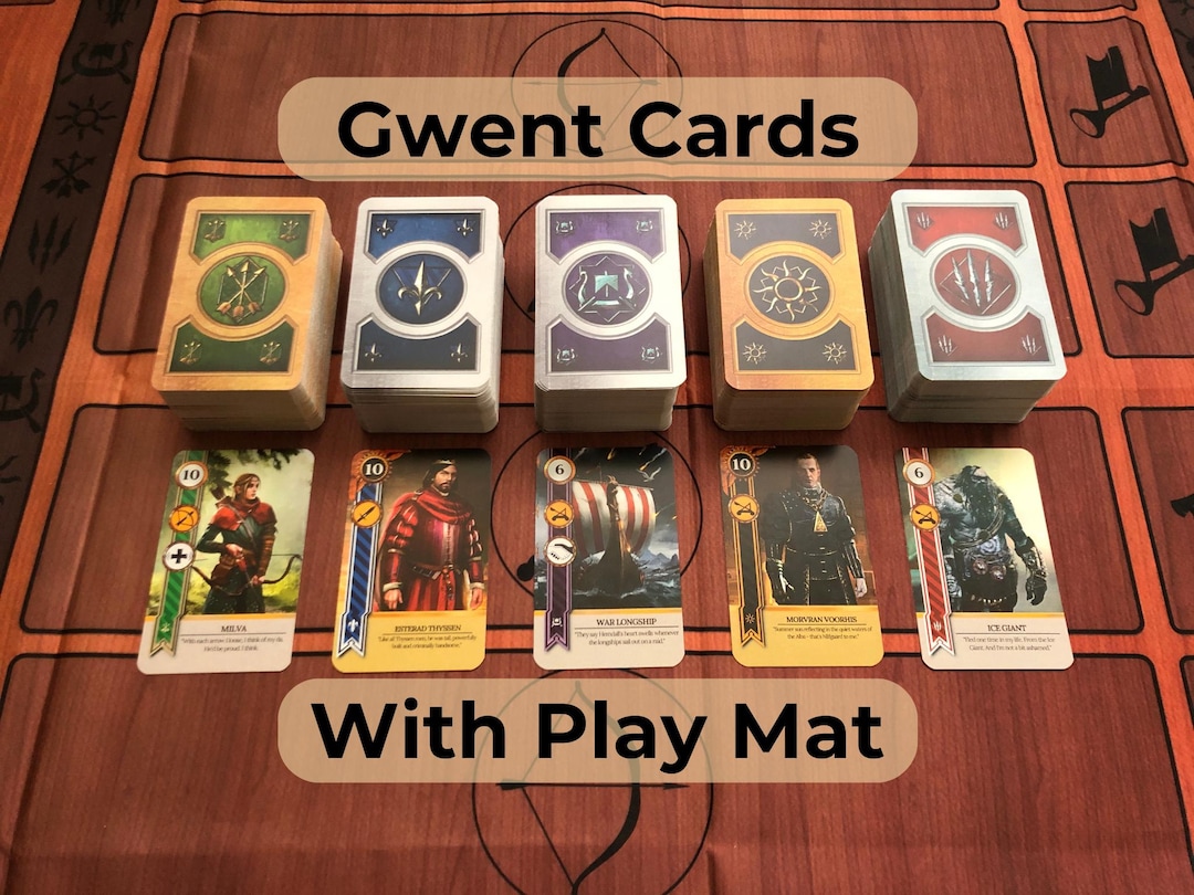 Gwent Set 530 Cards, All 5 Decks With Playmat - for the Witcher Lovers ...
