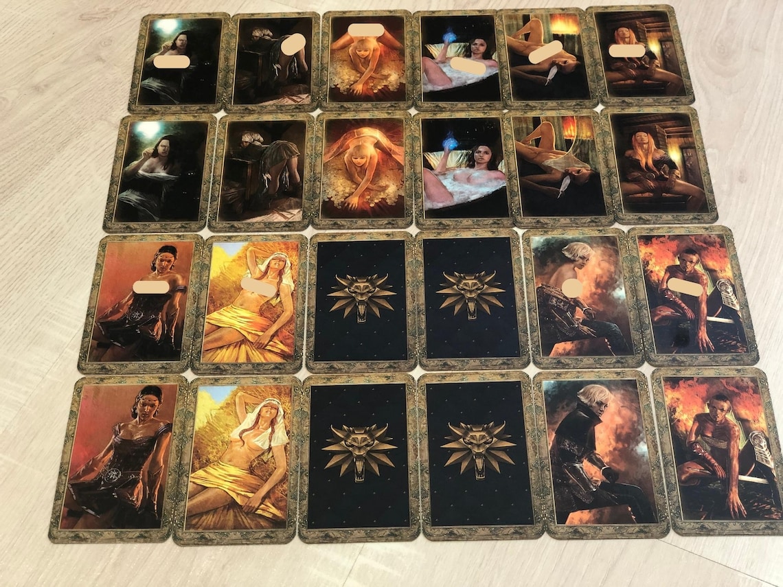 Romance Cards From Witcher 1 for the Huge Fans of the Game - Etsy