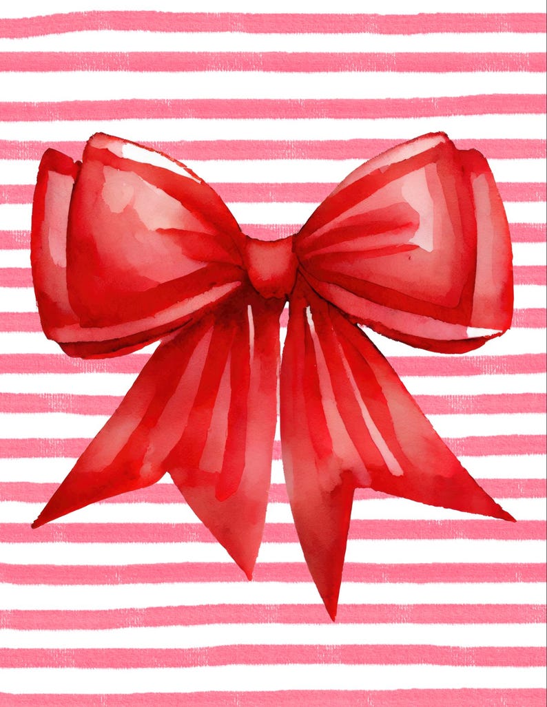 Christmas Bow (digital Download) - Etsy