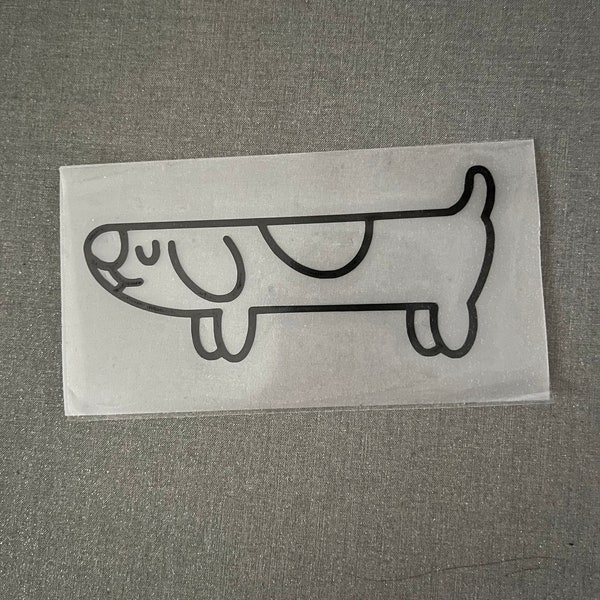 Bluey Long Dog Decal - Etsy