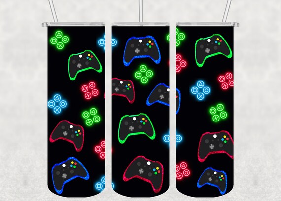 Gamer Sublimation Design 20 Oz Straight Sided or Tapered - Etsy