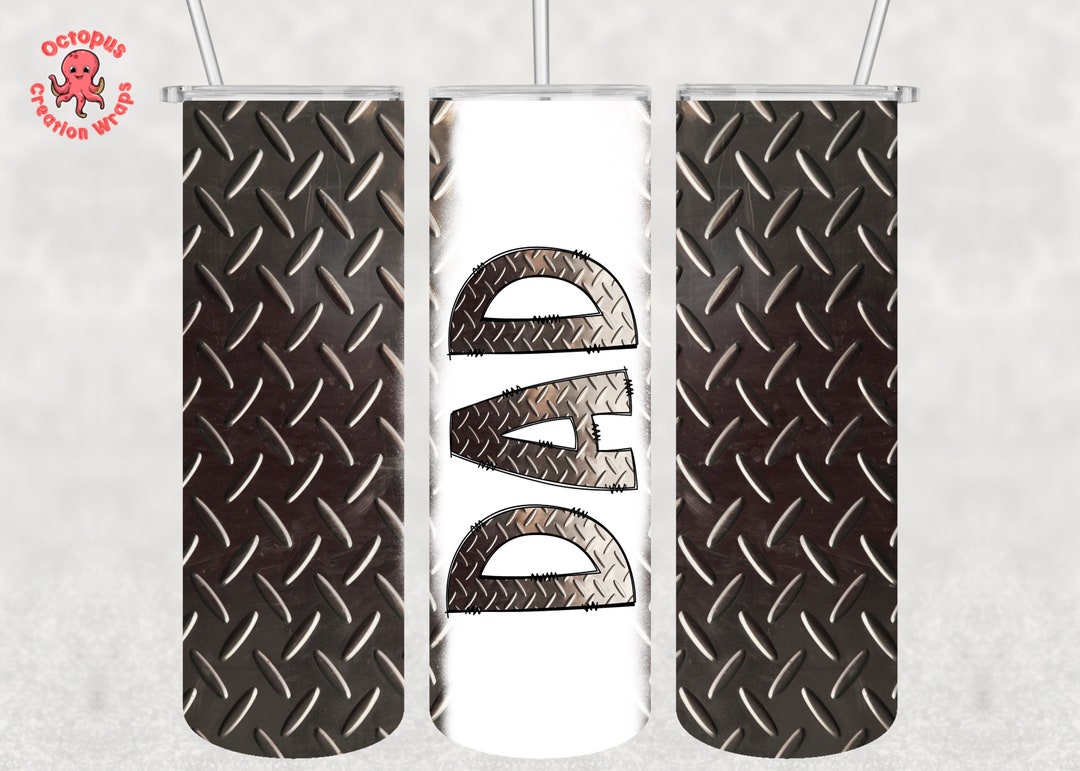DAD Tumbler Template, 20oz Skinny Tumbler Sublimation Design, Dad ...