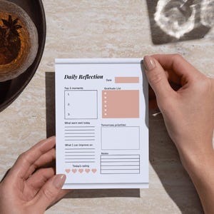 Daily Printable Journal Pages - Pack of 4- Orange Theme - Etsy Canada