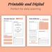Daily Printable Journal Pages - Pack of 4- Orange Theme - Etsy Canada