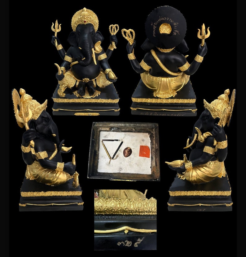 Thai Lanna Amulet Phra Pikanet Lord Ganesha Bucha Statue S/no 325 ...