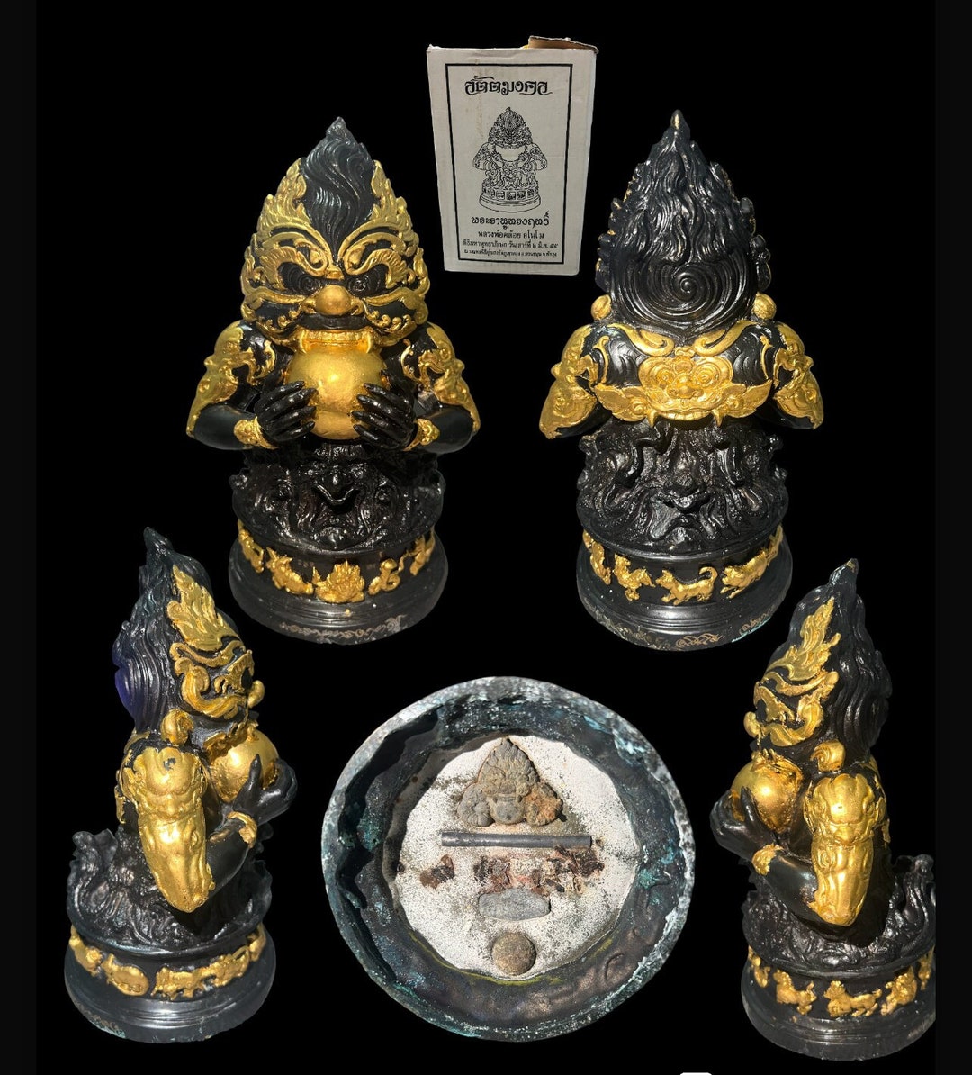 Thai Lanna Phra Rahu Rahoo Bucha Statue S/N 253 Monk: LP Kloy Temple ...