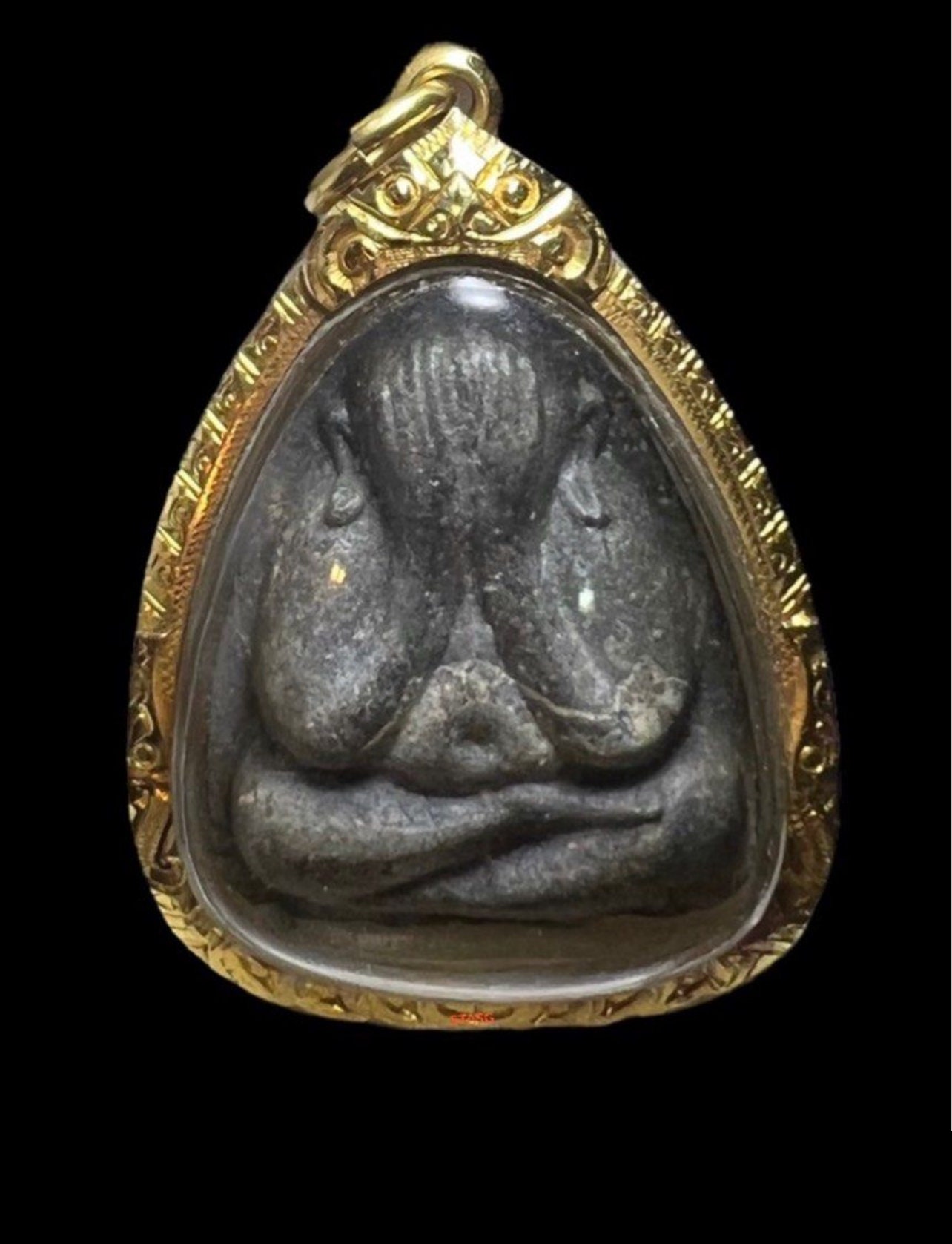 Thai Amulet Lp Toh Phra Pidta Nak Ta Nak Real Gold Casing 80 % Samakon ...