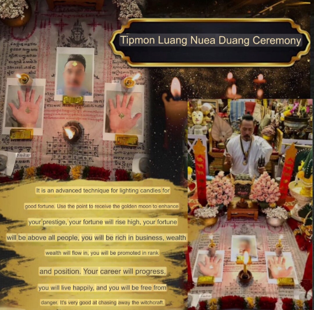 Special Discount Thailand Tipmon Luang Nuea Duang Ceremony Ritual It is an Advanced Spell for ...