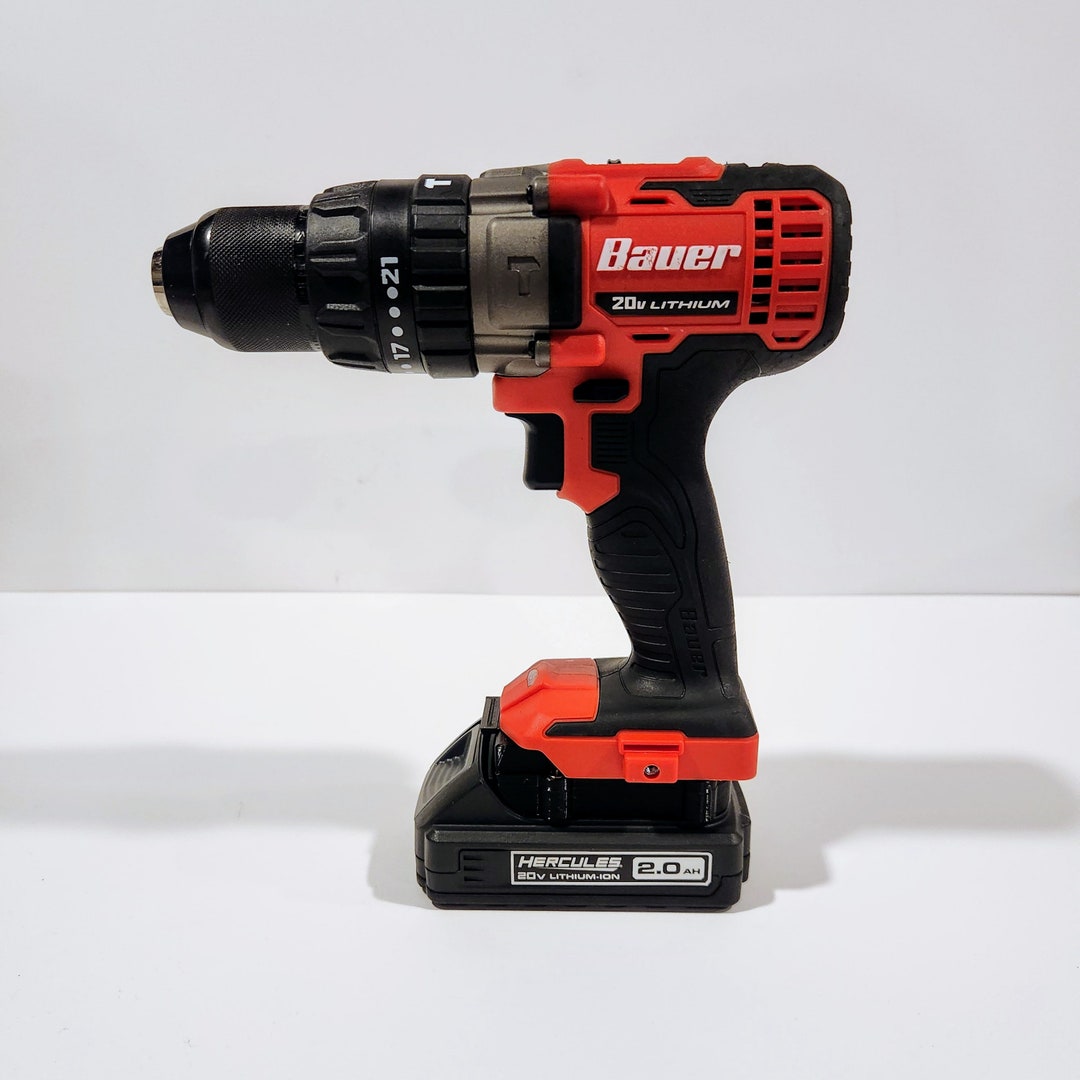 Heavy Duty Hercules 20v Low profile Battery Adapter for Bauer 20v Tools ...