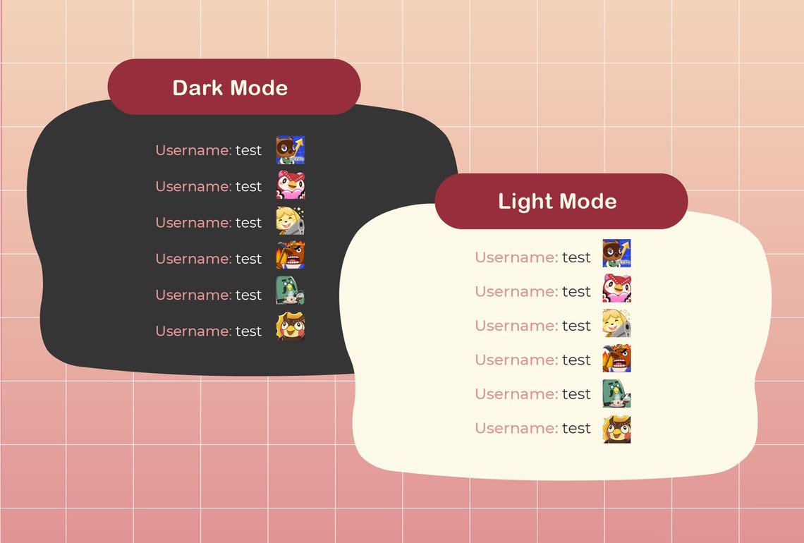 Animal Crossing Twitch and Discord Emotes - Etsy