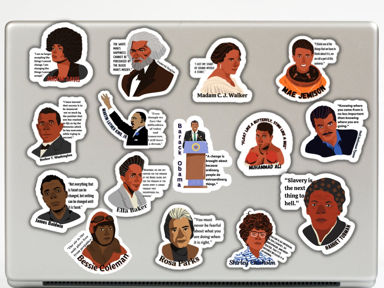 Black History Printable Stickers 15 Digital Stickers of Civil Rights ...